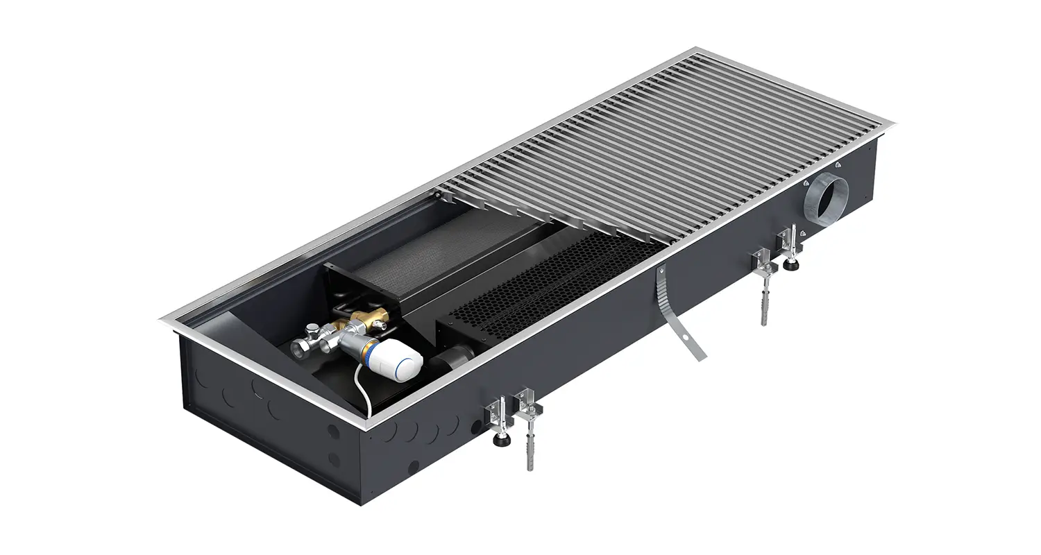 CVK2P Two-pipe trench heater with fresh air supply - VERANO GLOBAL - UK